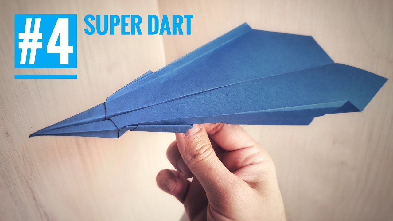 ️ Paper Aircraft Series #4 - Super Dart Airplane 🛩️ - YouTube