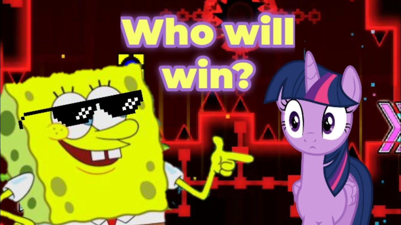 SpongeBob VS Twilight Sparkle: Geometry Dash Part 3 - YouTube