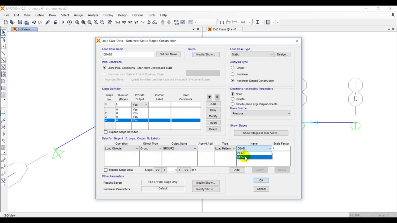 Nonlinear Analysis of Structures and Staged Construction - YouTube