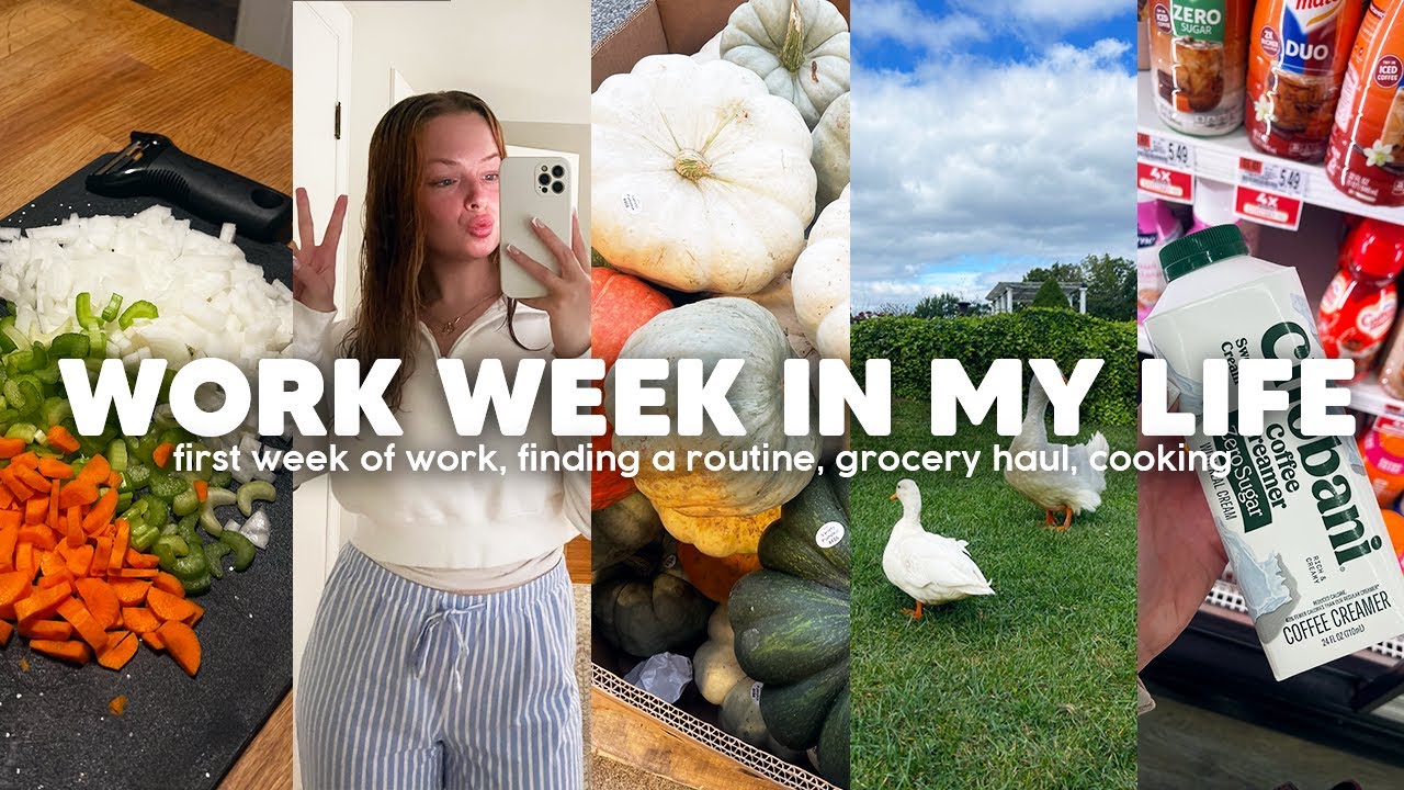 WORK WEEK IN MY LIFE: my first week of work! finding a routine, healthy ...