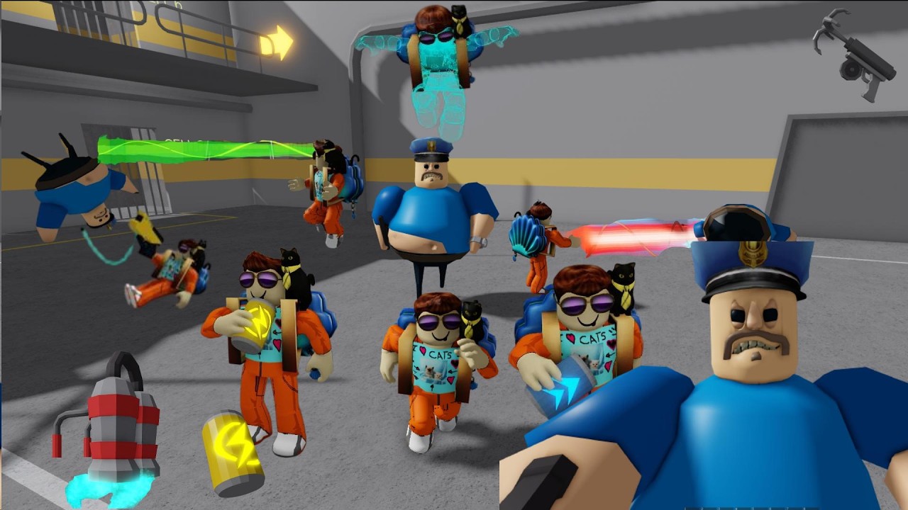 Zombie SPEED RUN Challengers in #roblox Barry Prison, Great School ...