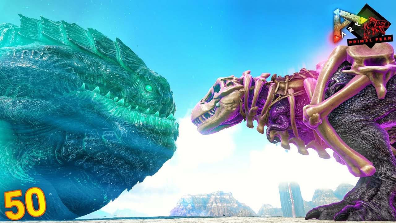 Skeletonized Tyrannosaur VS Pikkon Creator Boss 🔥 : ARK Primal Fear ...