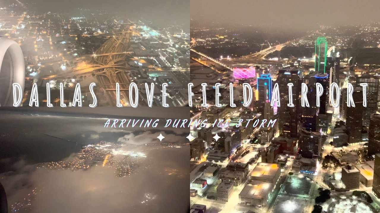 Smooth Landing at Dallas Love Field Runway 31L during Ice Storm - YouTube