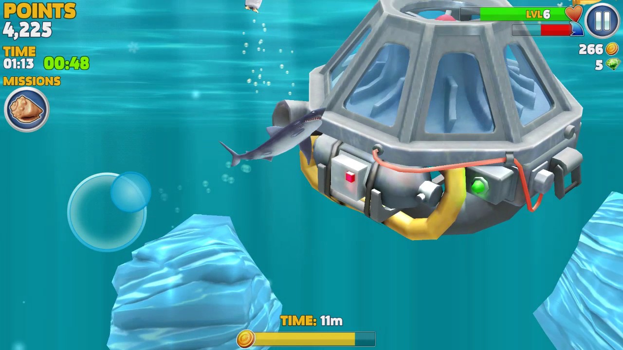 Hungry Shark Evolution - Mako Shark - Mission : Mine Sweeper - YouTube