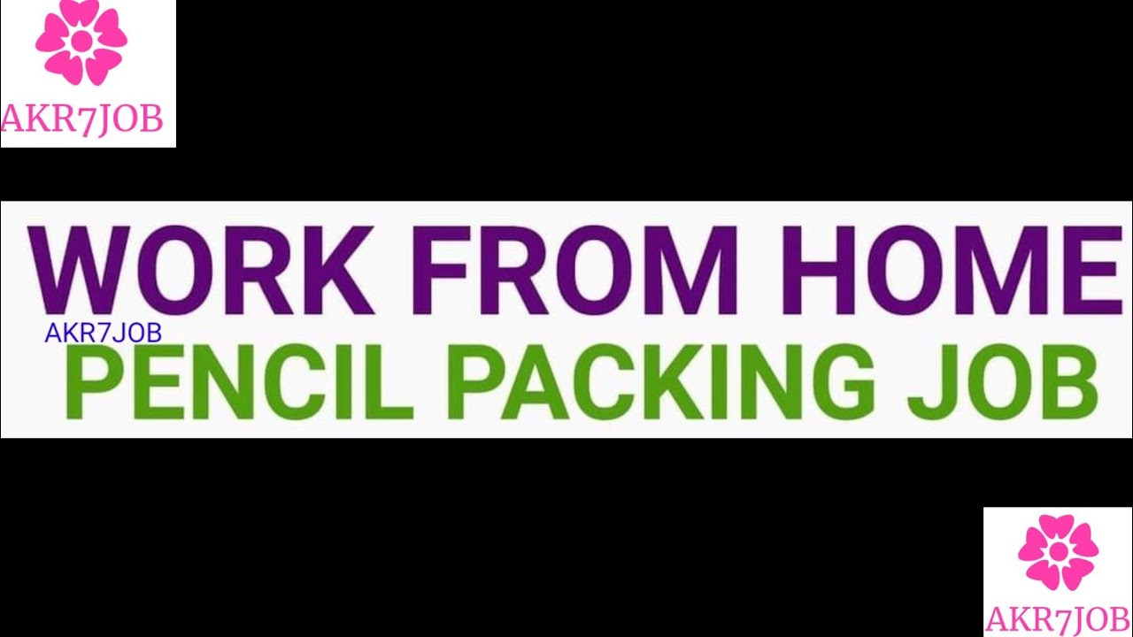 Work From Home Pencil Packing Job || Eraser Packing Job || AKR7JOB ...