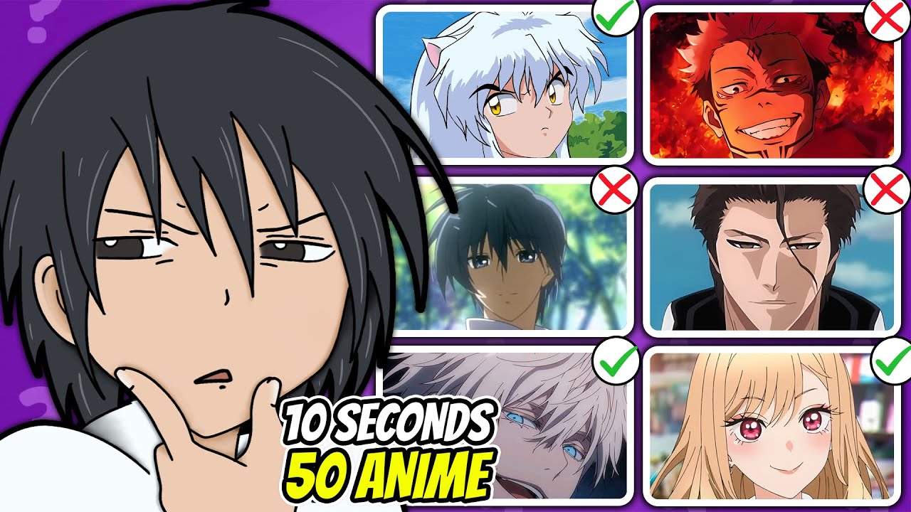 ERRATE ALLE ANIME IN NUR 10SEKUNDEN! Schaffst du's? 🔥 Anime Quiz - YouTube