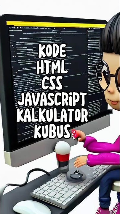 Kode HTML CSS JS Untuk Membuat Aplikasi Kalkulator Kubus #arozebuayt #html #css #tips #pc - YouTube