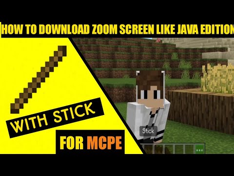 HOW TO DOWNLOAD ZOOM SCREEN LIKE JAVA IN MCPE ON ANDROID - YouTube