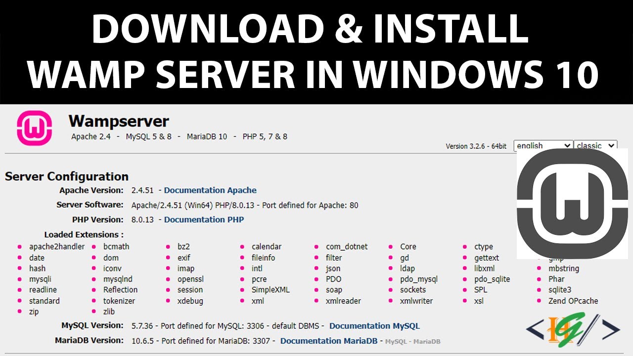 How to Download and Install WAMP Server on Windows 10 | Step by Step Installation Guide - YouTube