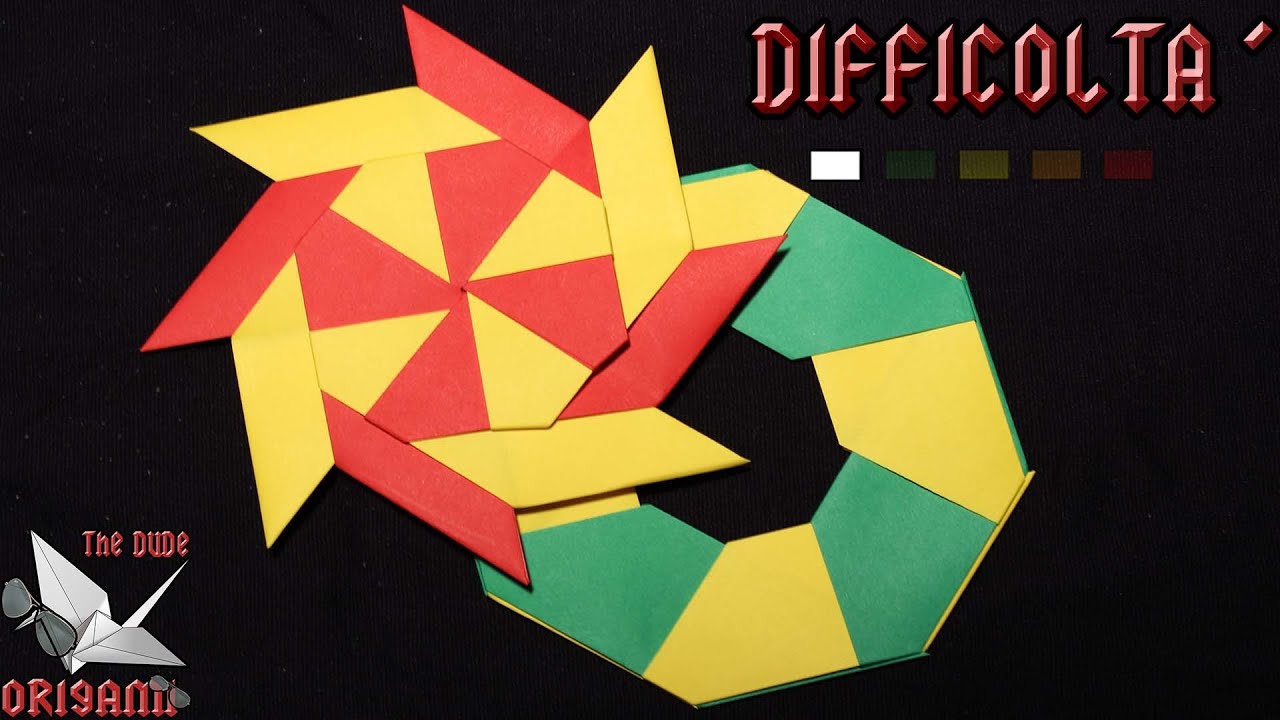 [ORIGAMI ITA] Stella Ninja/Shuriken TRASFORMABILE || Origami Animati ...