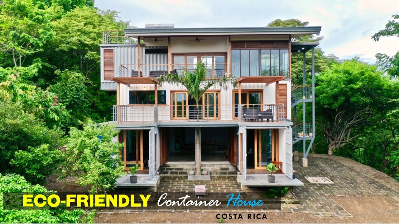Eco Friendly Container Home in Nosara Guanacaste, Costa Rica - YouTube