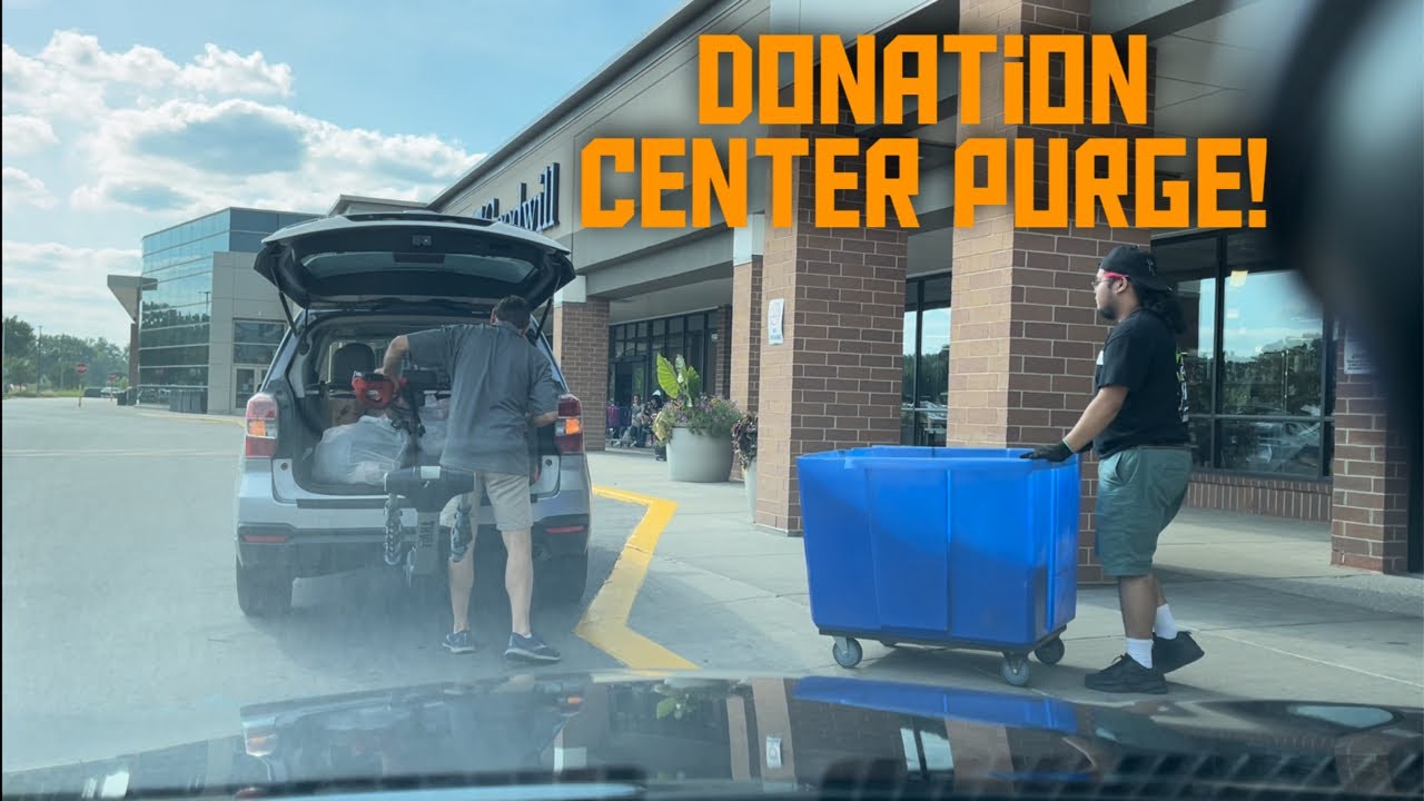 Donation Center Purge! #goodwill Drop Off! - YouTube