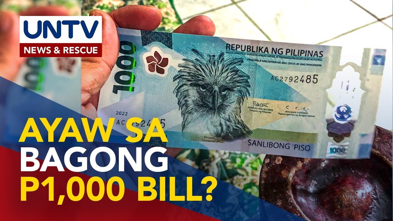 Bagong 1K bill, hindi tinanggap sa isang palengke sa Naga City - YouTube
