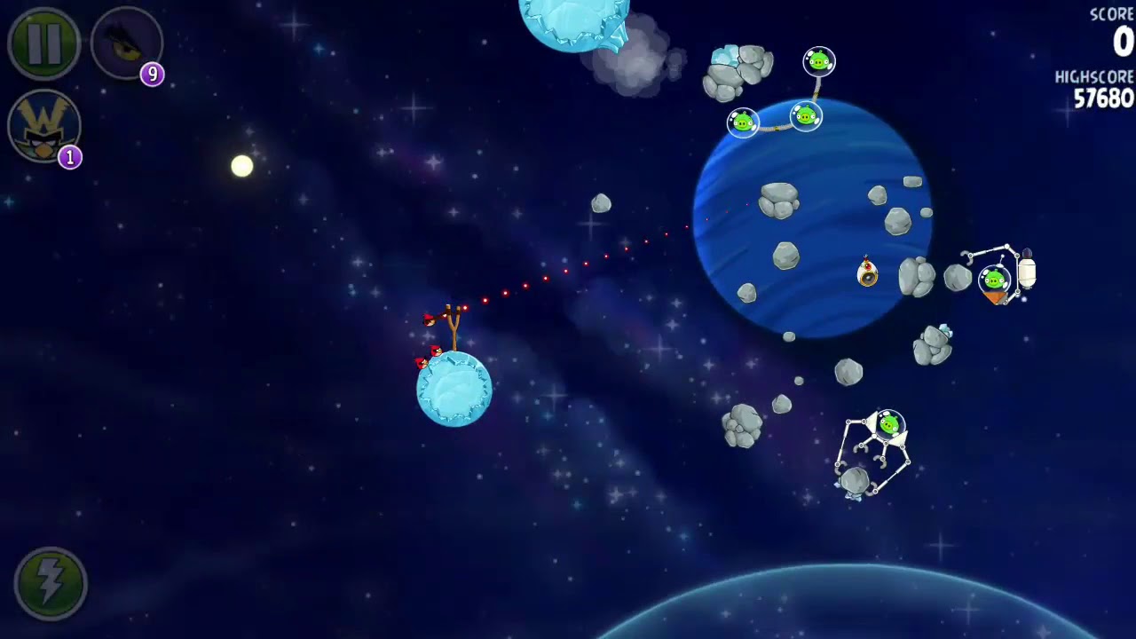Angry Birds Space - Solar System - Level 10-11 - 58,620 - World Record ...