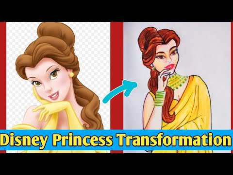 Disney Princess Glow Up Compilations | Cartoon Drawing Tutorial For ...