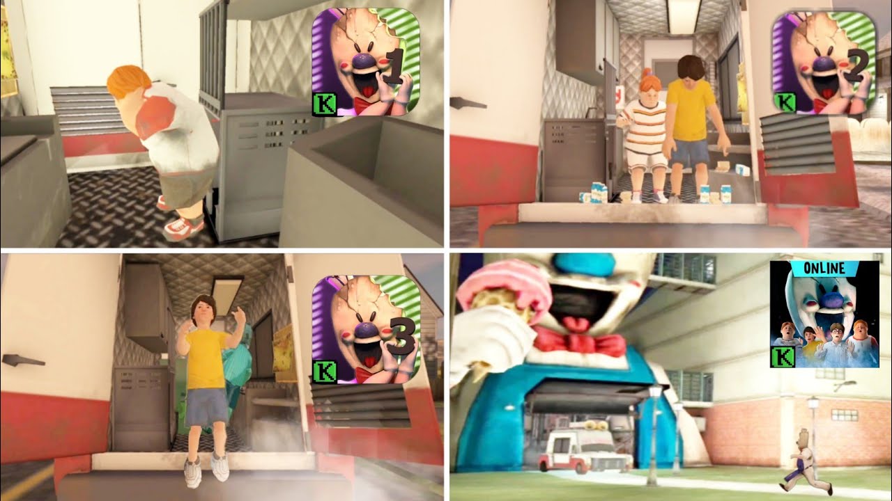 Van Escapes: Ice Scream United: Multiplayer vs Ice Scream 1 vs Ice ...