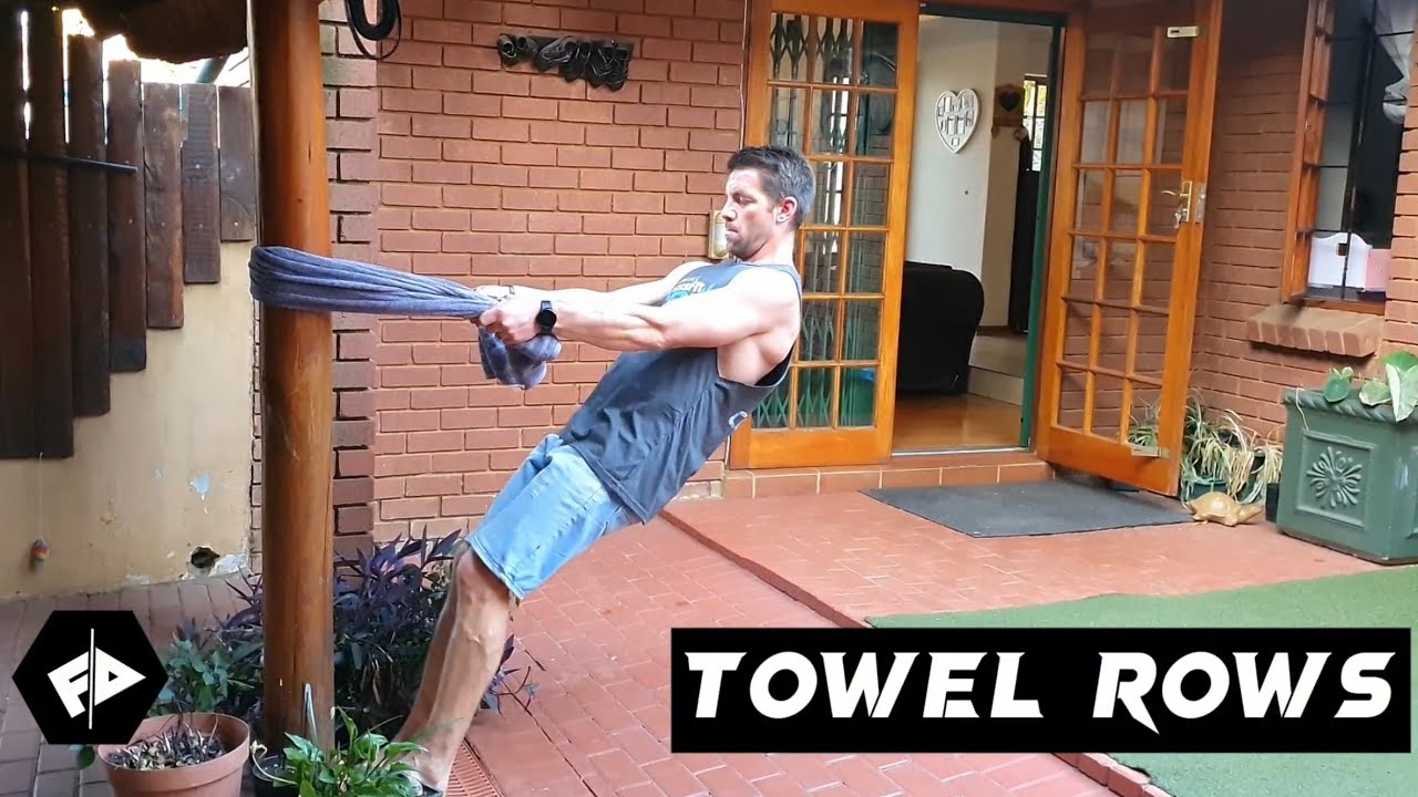 Towel Rows (Easy/Hard) - YouTube