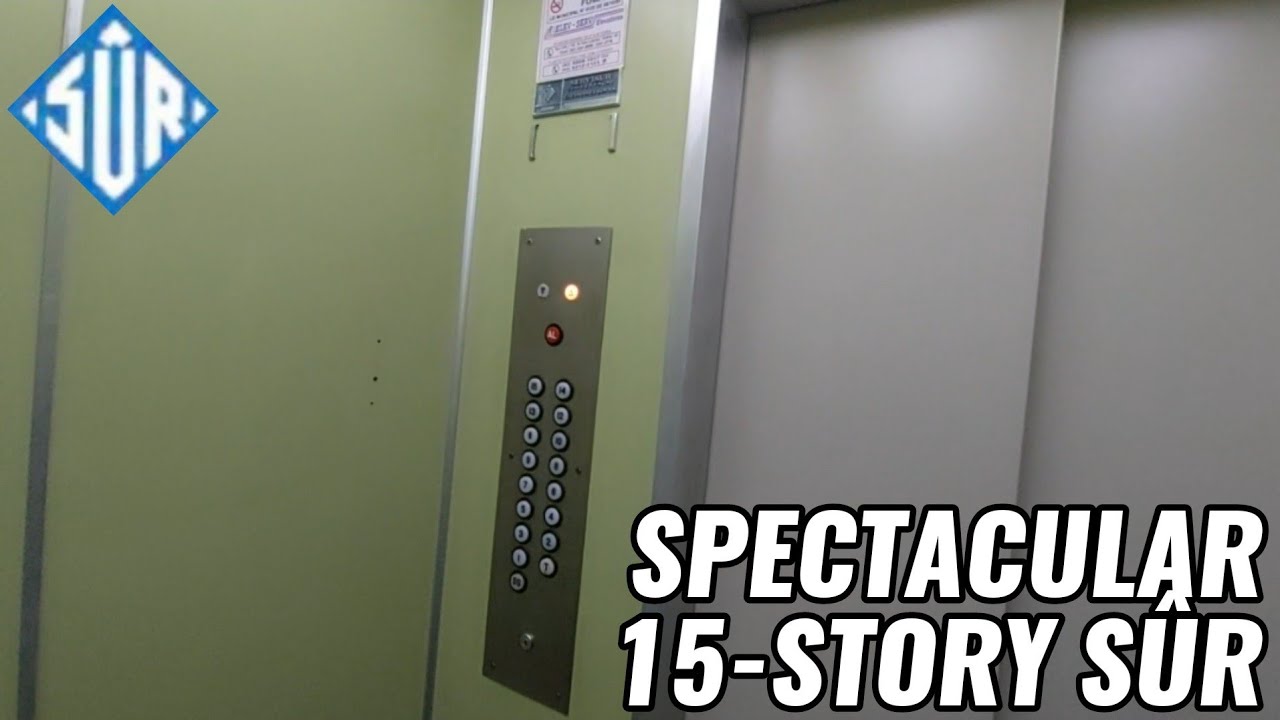AMAZING 15-Story SÛR SuperSûr Traction Elevators - 5th St., Downtown ...