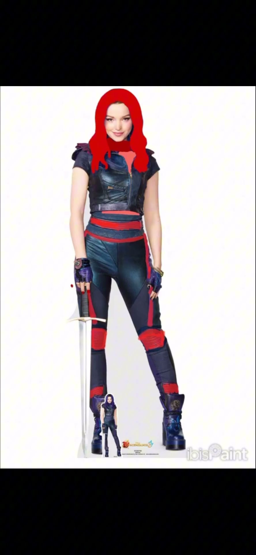 The “Red” version of Mal 💜 ️#descendants #red #dovecameron - YouTube