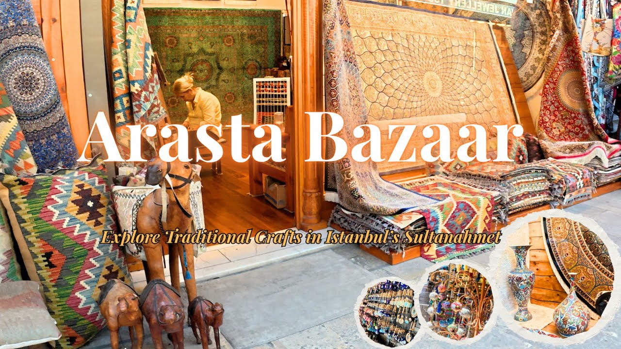 Exploring Arasta Bazaar in Istanbul | Handmade Carpets, Colorful Plates ...