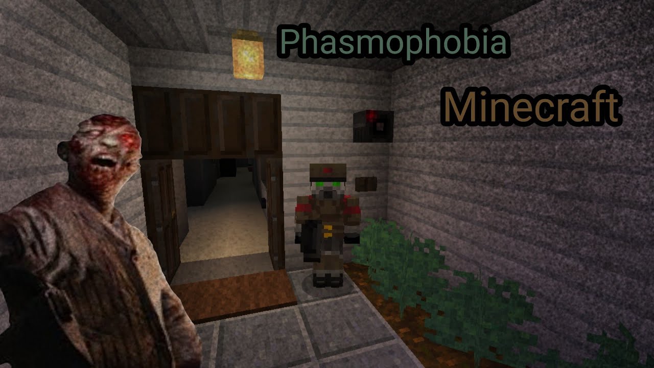 Phasmophobia:Minecraft Боимся зайти в дом - YouTube