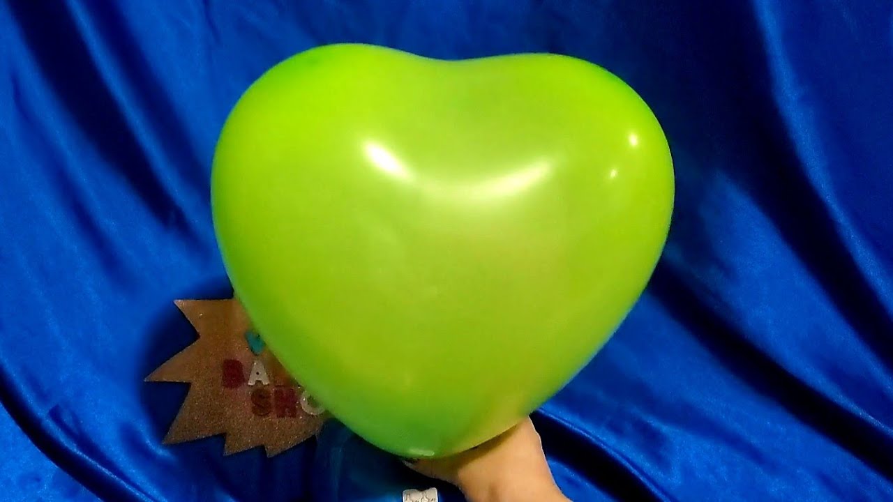 FUN HEART BALLOON INFLATION, DEFLATION AND POPPING!!! - YouTube