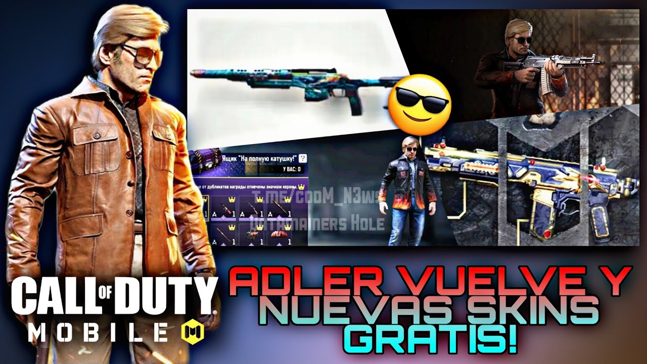 ADLER VUELVE A COD MOBILE! PEACEKEEPER GRATIS! TODAS LAS RECOMPENSAS ...