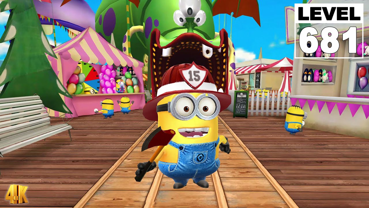 Despicable Me: Minion Rush Super Silly Fun Land LEVEL 681- Firefighter ...