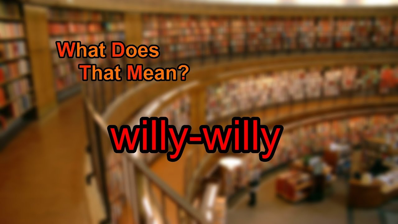 What does willy-willy mean? - YouTube
