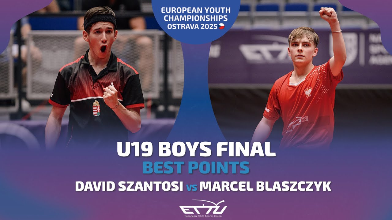 U19 BOYS FINAL BEST POINTS | DAVID SZANTOSI vs MARCEL BLASZCZYK ...