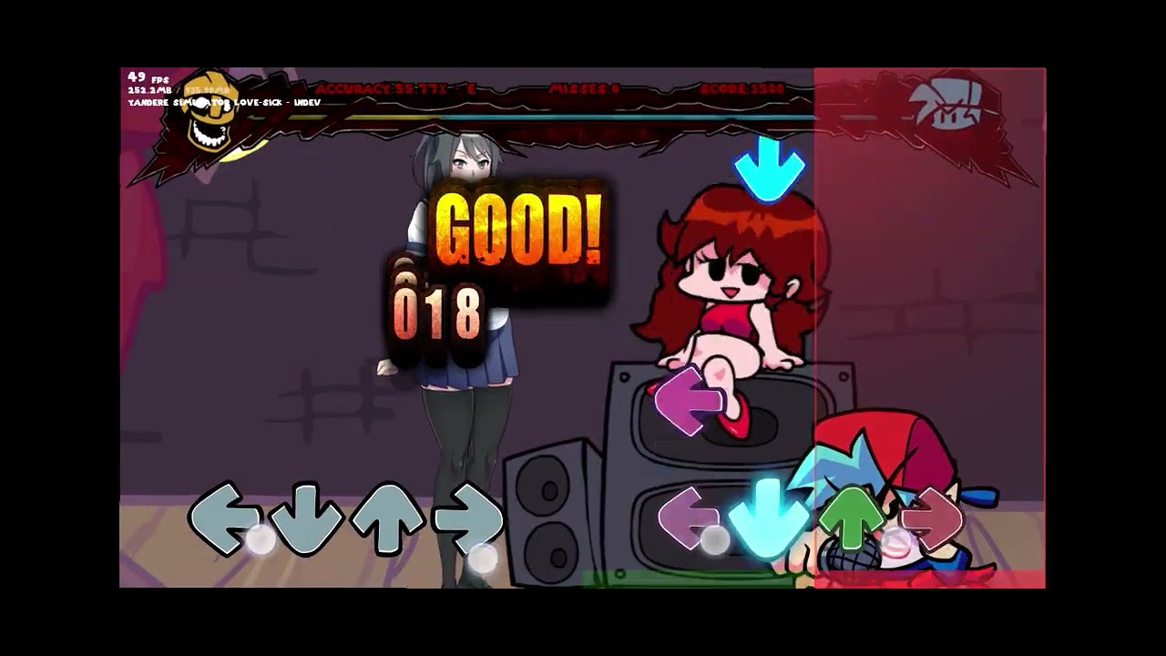 Yandere Simulator Love-Sick fnf: Trouble (Ayano cover) gameplay Teaser ...