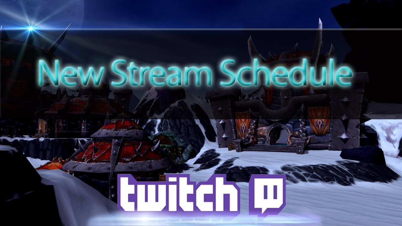 New stream schedule update video - YouTube