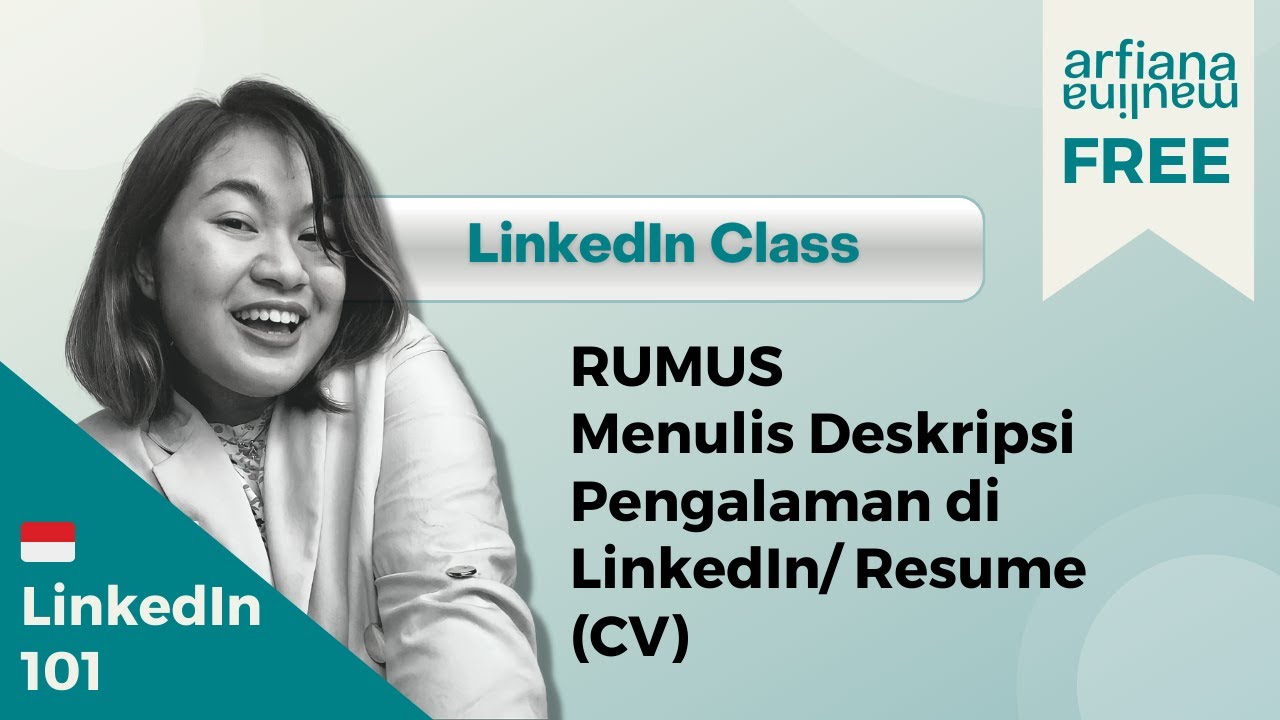 RUMUS TULIS DESKRIPSI PEKERJAAN DI LINKEDIN DAN RESUME - YouTube