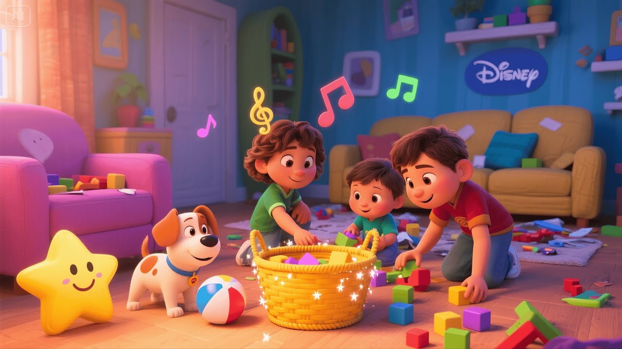 Clean Up Song for Kids 🎵 | Fun Tidy Up Game & Nursery Rhyme for ...