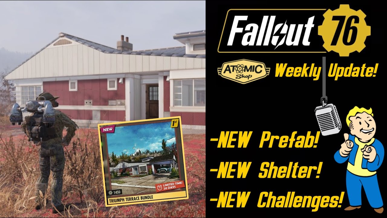 NEW SHELTER BUNDLE! - Fallout 76 Weekly Update! (August 6 - August 13 ...