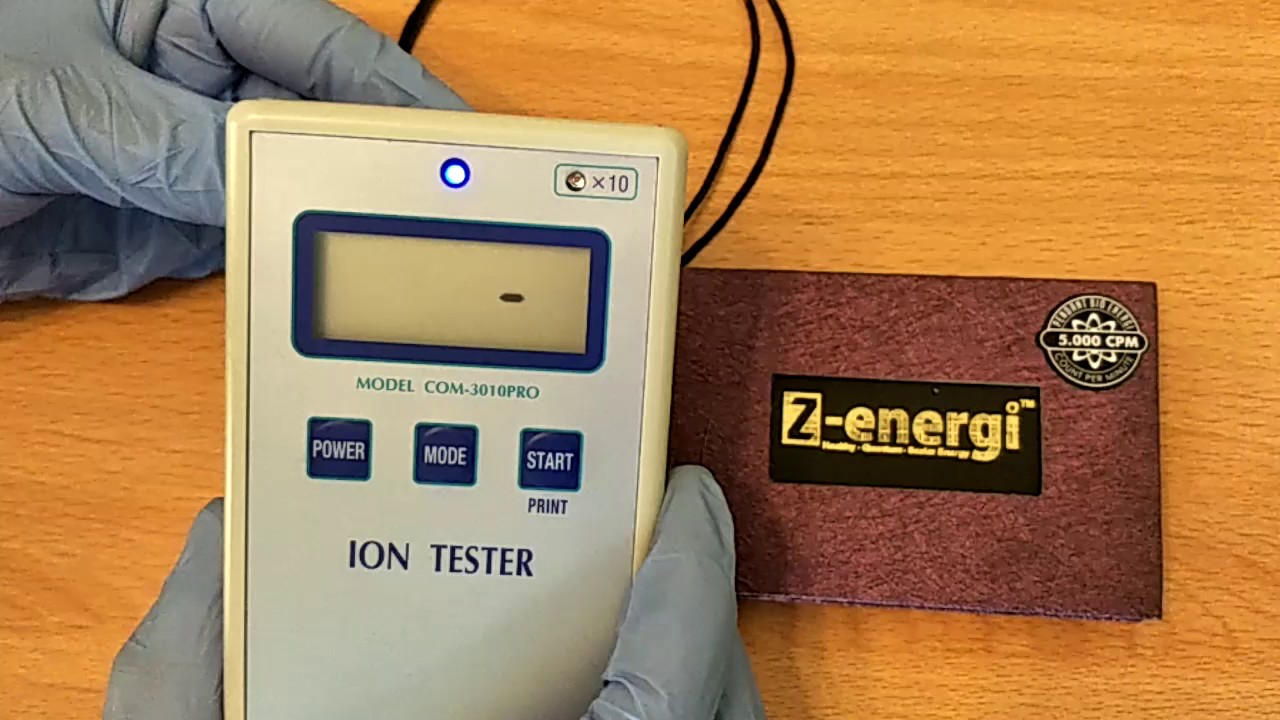 ion tester 5000 cpm - YouTube