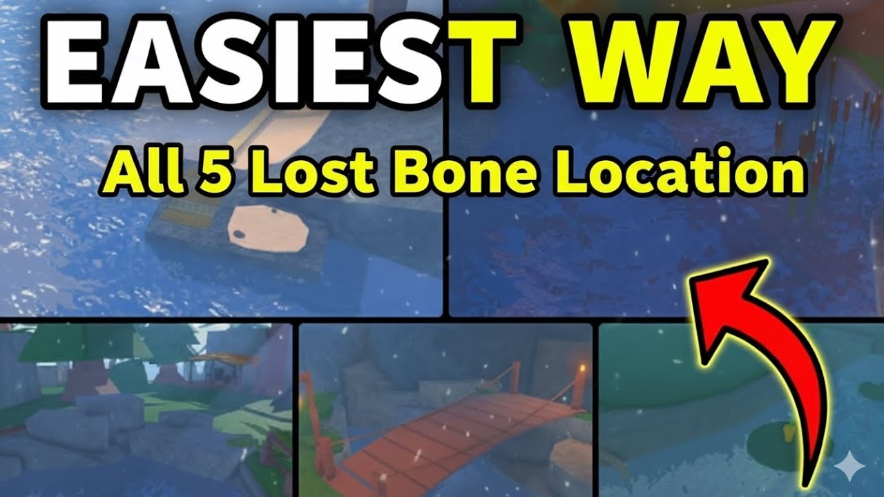 All 5 Lost Bone Locations in Fisch Roblox NEW Update!🔥 | Jungle ...