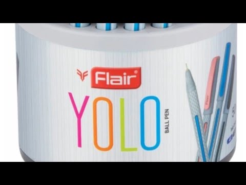 FLAIR YOLO BALL PEN REVIEW UNDER 10 RS - YouTube