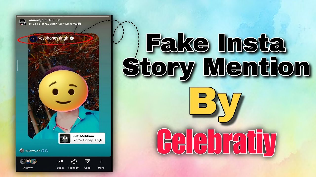 Fake Insta Story Mention By Celebratiy | Celebratiy ka mention back ...