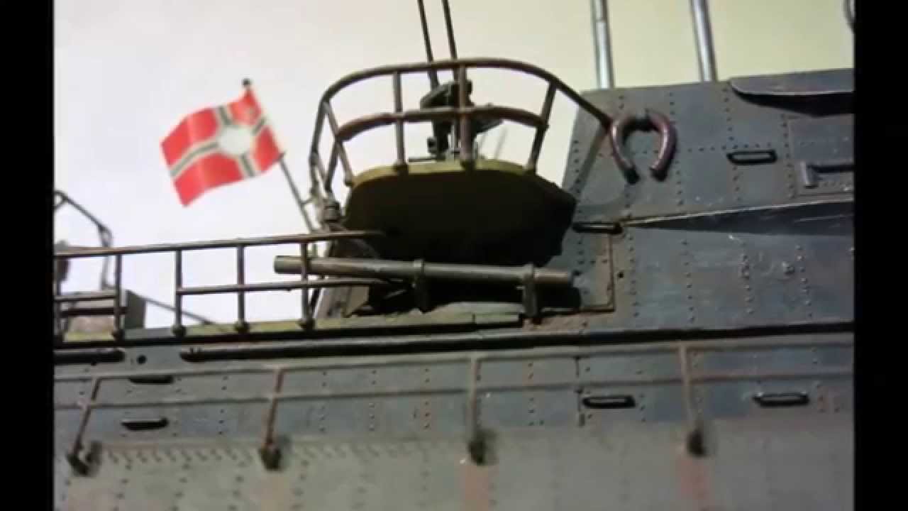 Revell 1/72 German submarine (U-505 IX C late) - YouTube