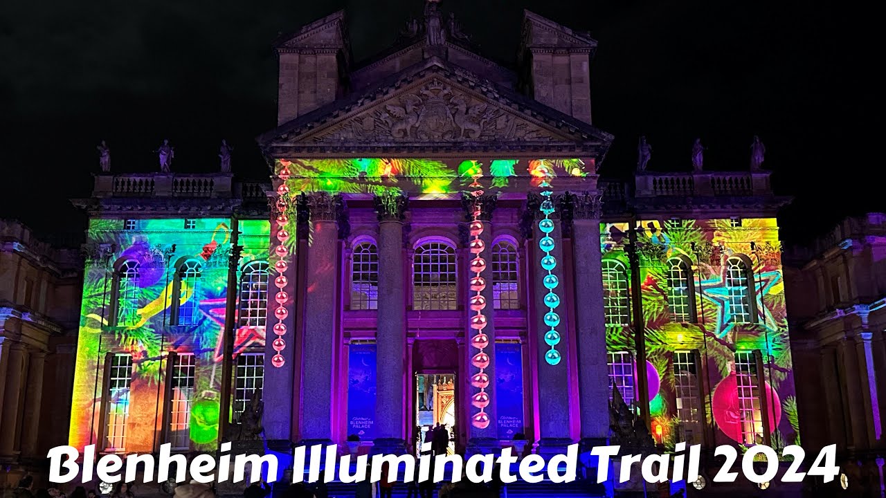 Blenheim Palace | Christmas 2024 | The Illuminated Light Trail (4K ...