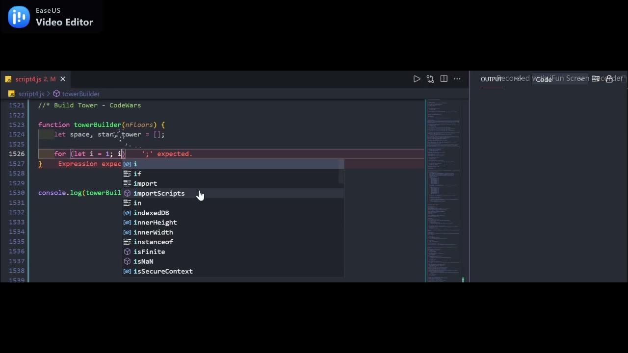 Build Tower Codewars 6kyu Javascript Youtube