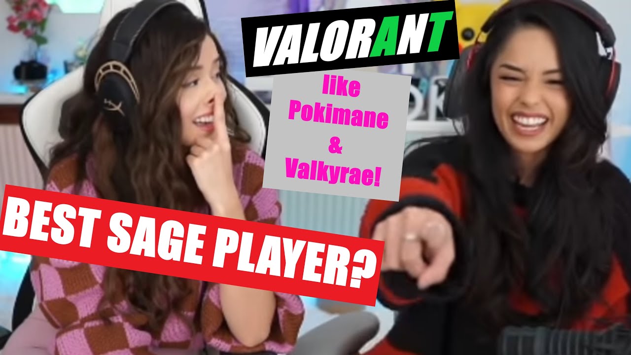Playing VALORANT like my heroes Pokimane and Valkyrae! - YouTube