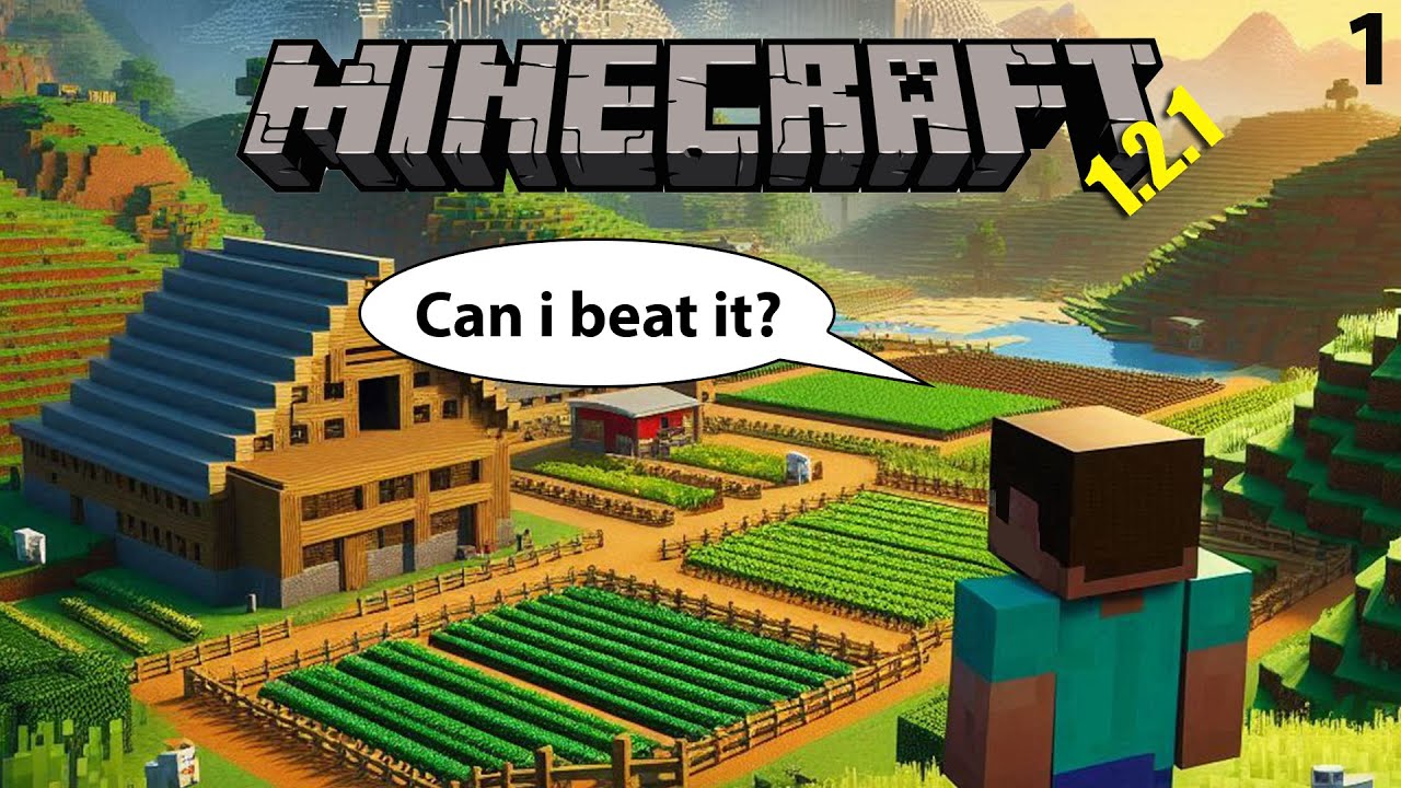 I TRYING TO BEAT MINECRAFT FOR THE FIRST TIME! - YouTube
