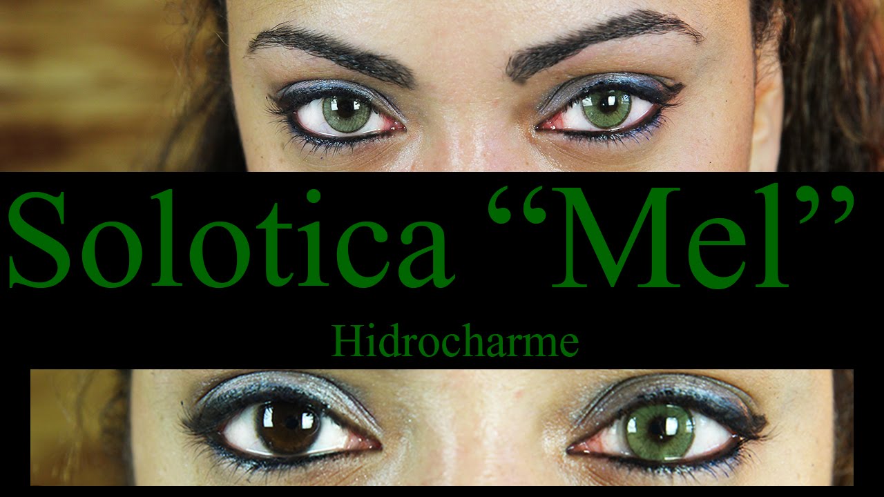 Solotica Hidrocharme "MEL" lenses on Dark eyes : Demo& Review - YouTube