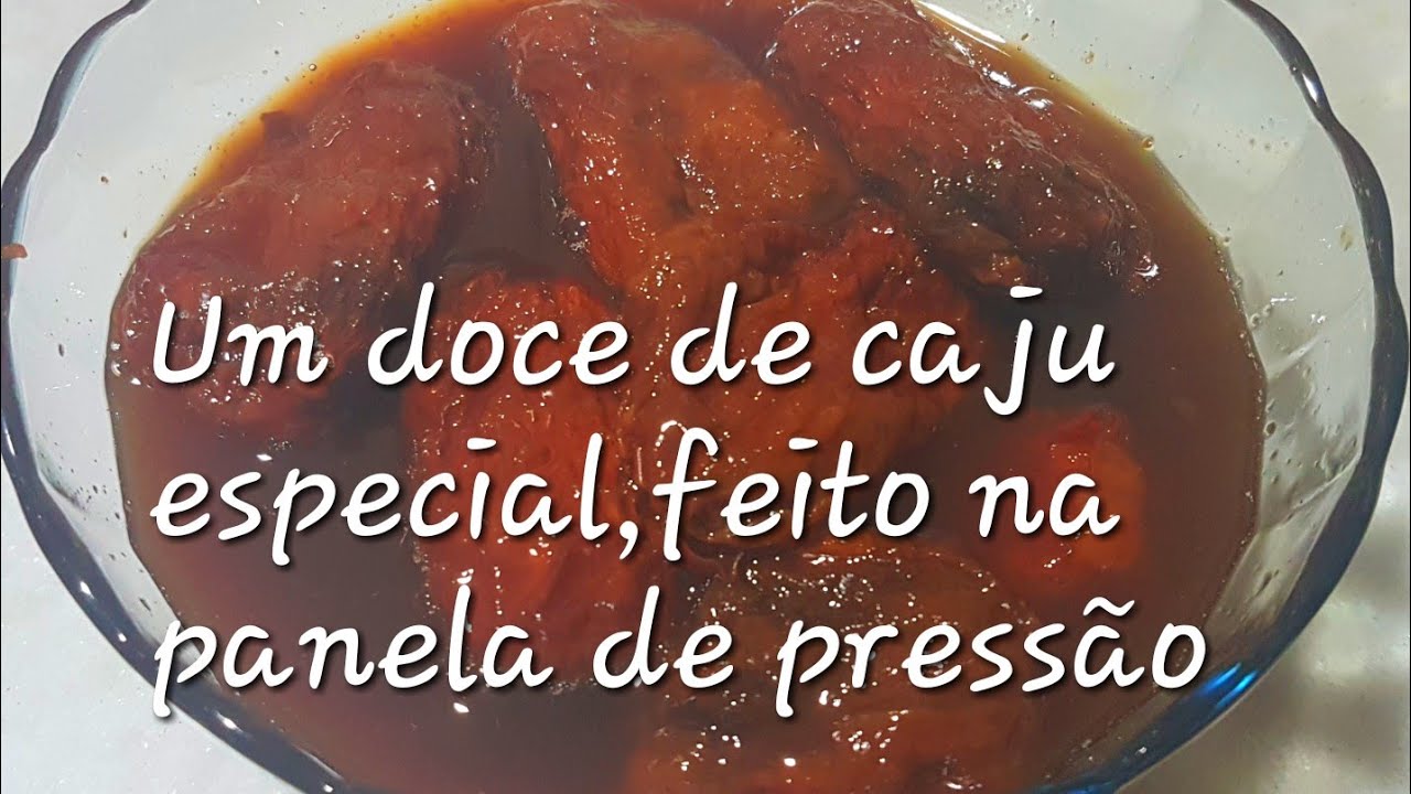 Um doce de caju especial ,feito na panela de pressão! - YouTube