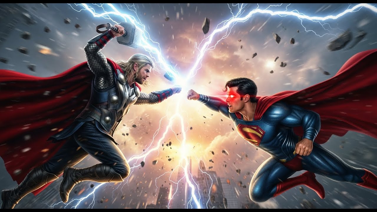 Thor vs Superman The ULTIMATE Showdown – Battle between gods and aliens ...
