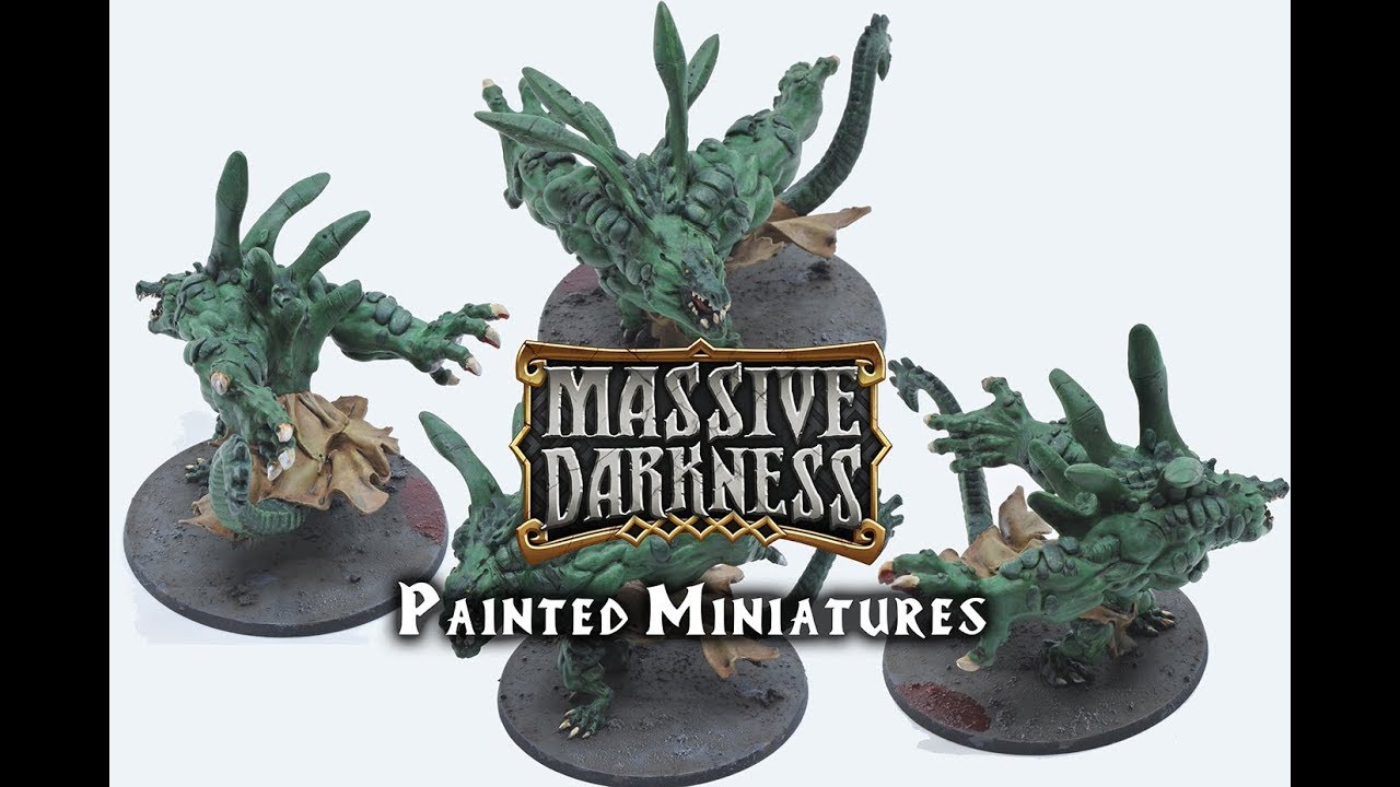 Massive Darkness - Painted miniatures - YouTube