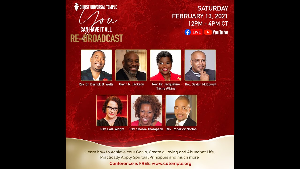 01/09/21 Christ Universal Temple Conference "You Can Have It All" Re ...