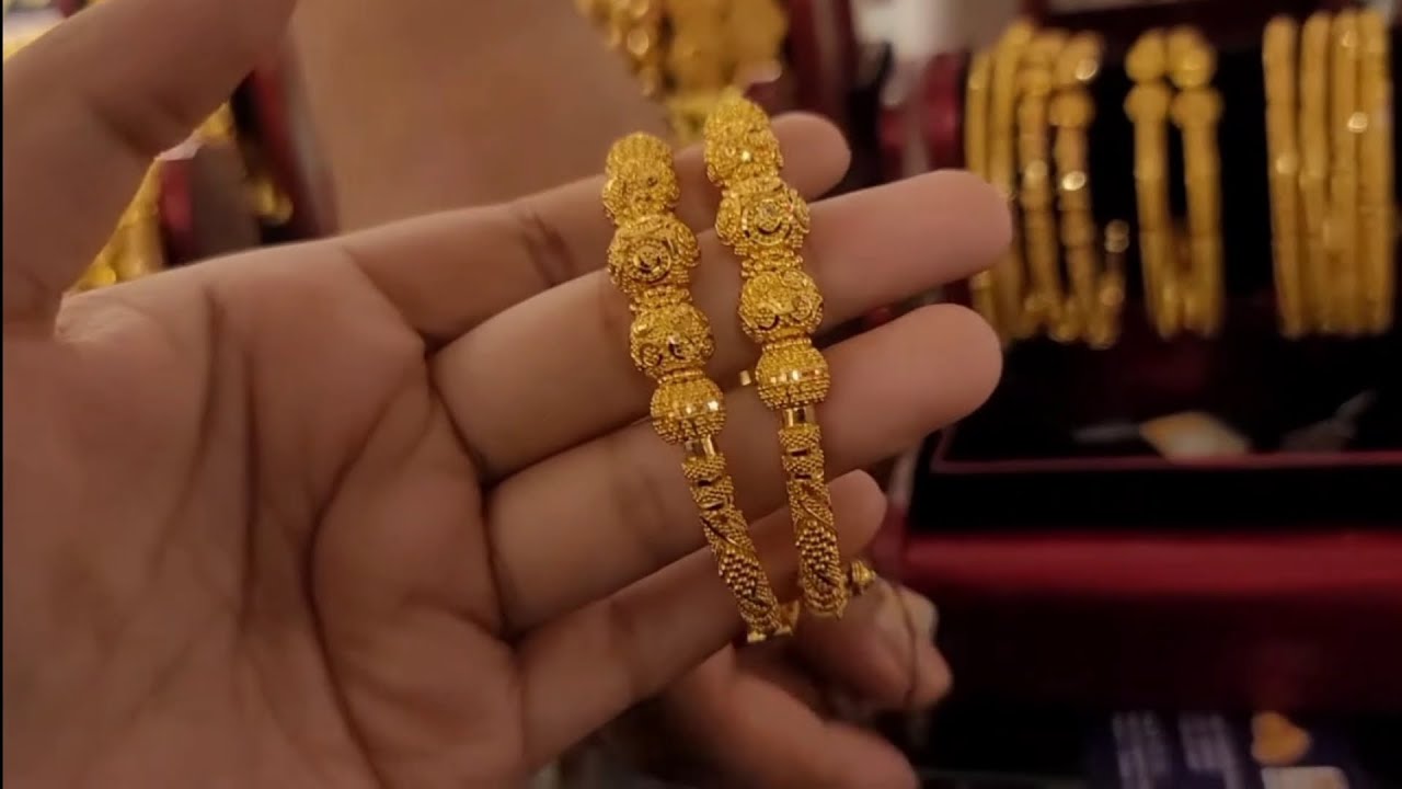 New Latest Gold Bangals Design with weight and price//Gold Bangals ...